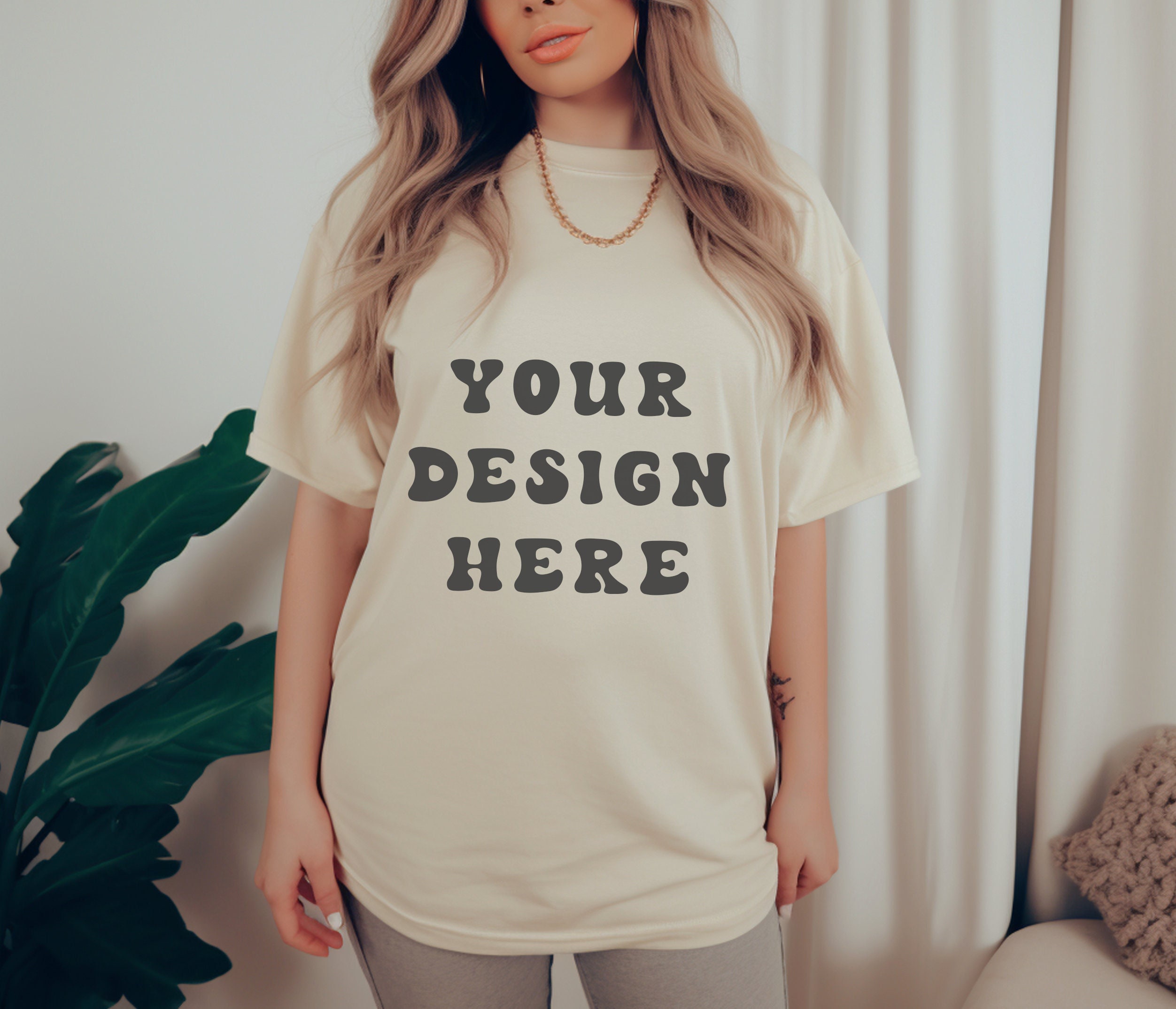 Comfort Colors Mockup Comfort Colors Ivory Mockup Oversized Tshirt ...