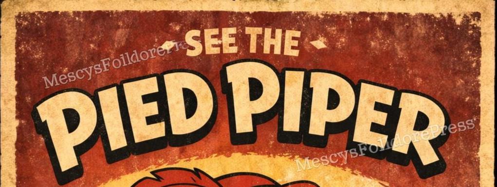 Pied Piper Vintage Poster | 1930s Cartoon Nursery Art (TIFF Download ...