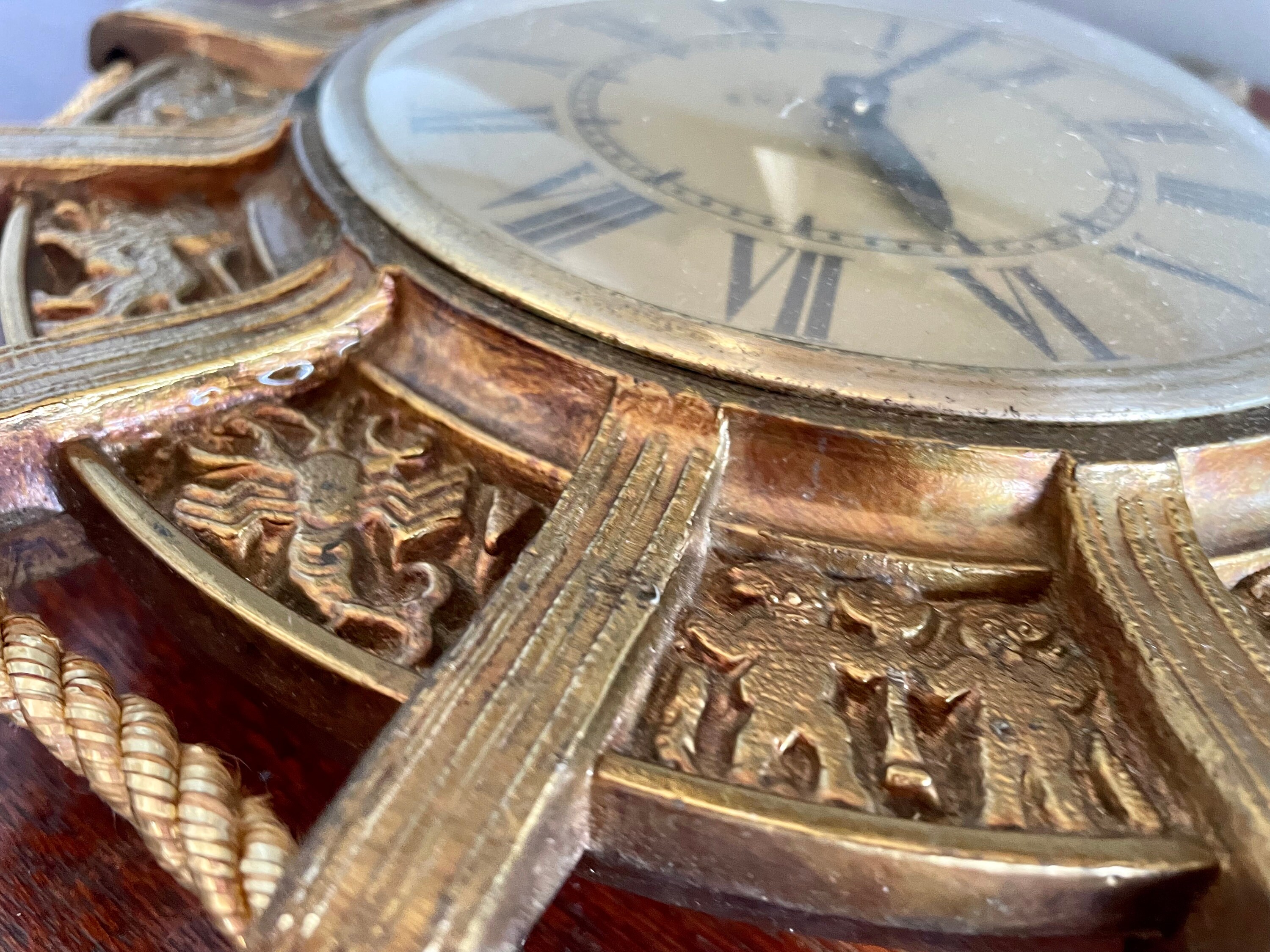 German Brass Zodiac Signs Wind up Wall Clock With Rope Hanger - Etsy