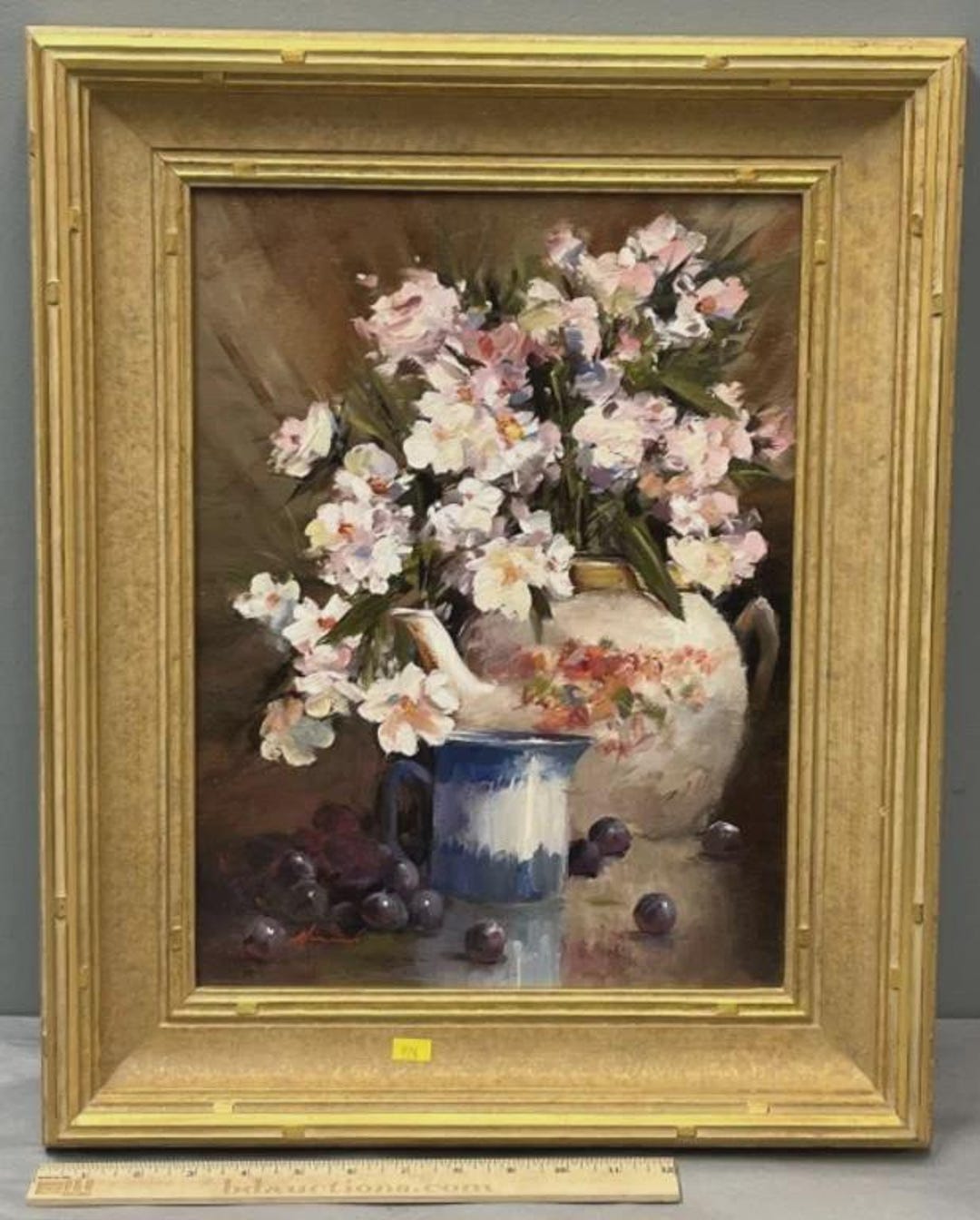 Beautiful Still Life Oil Painting on Canvas by Celebrated Artist Jerry ...