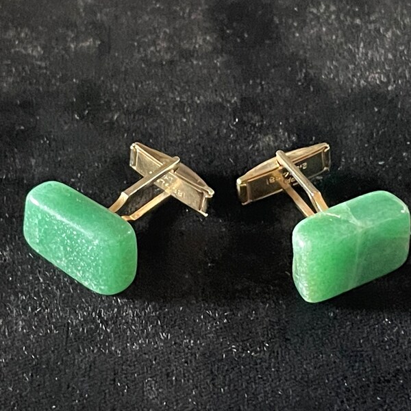 Green Cufflinks - Etsy