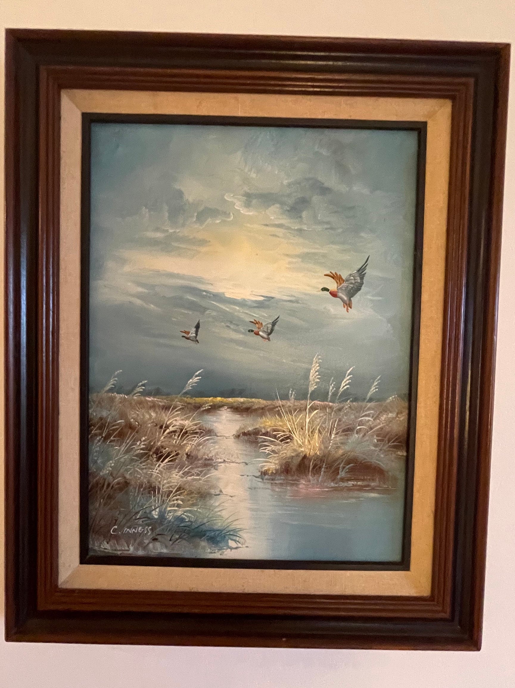 Beautiful Original Clara Inness Landscape Oil Painting Signed C. Inness ...