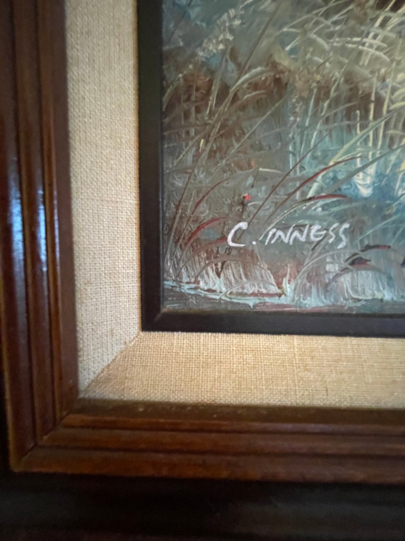 Beautiful Original Clara Inness Landscape Oil Painting Signed C. Inness ...