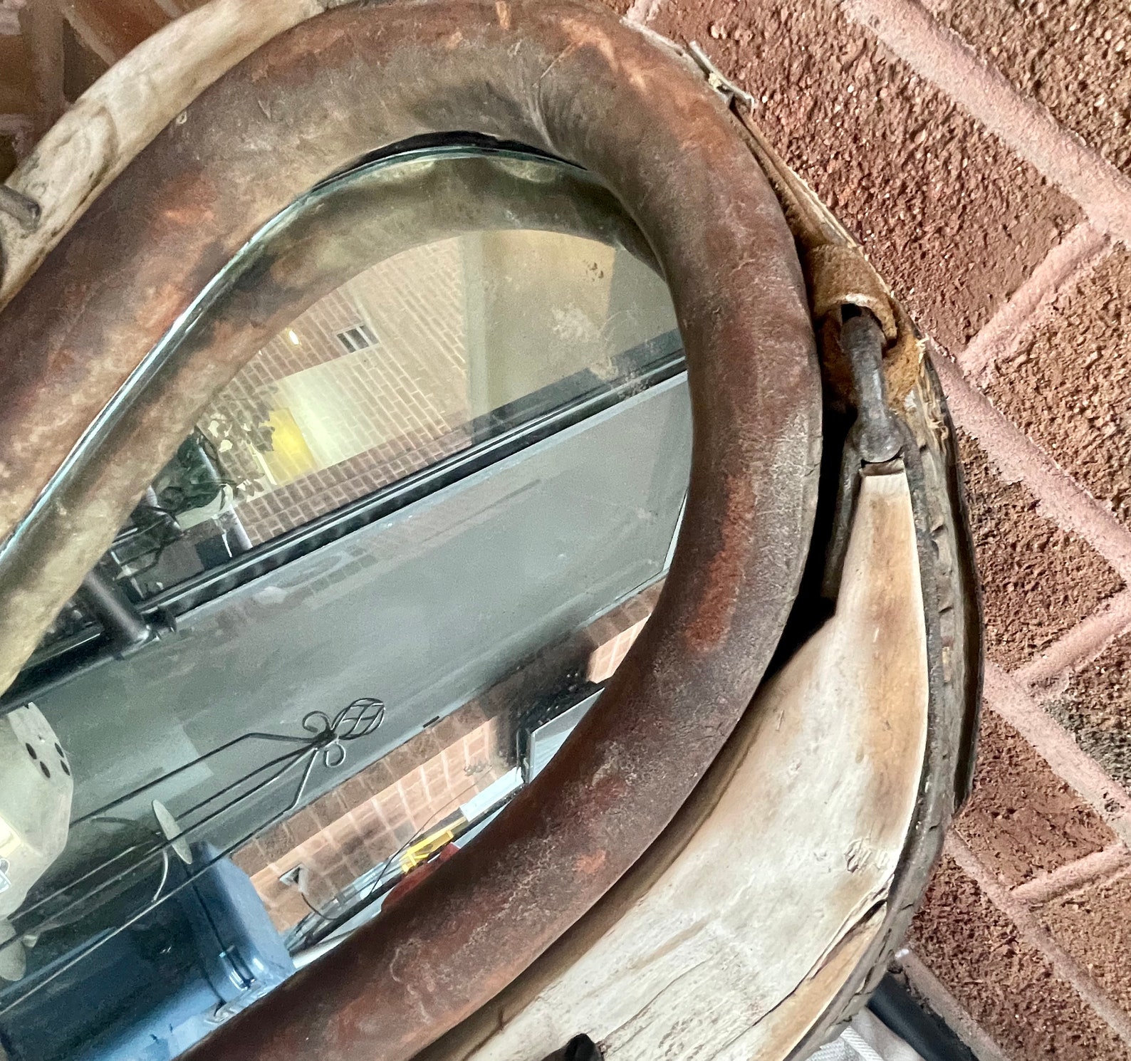Vintage Rustic Horse Yoke / Harness Mirror - Etsy