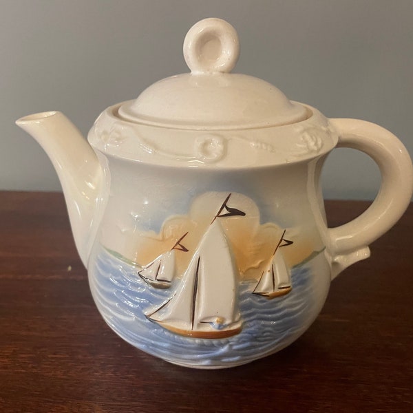 Nautical Teapot - Etsy