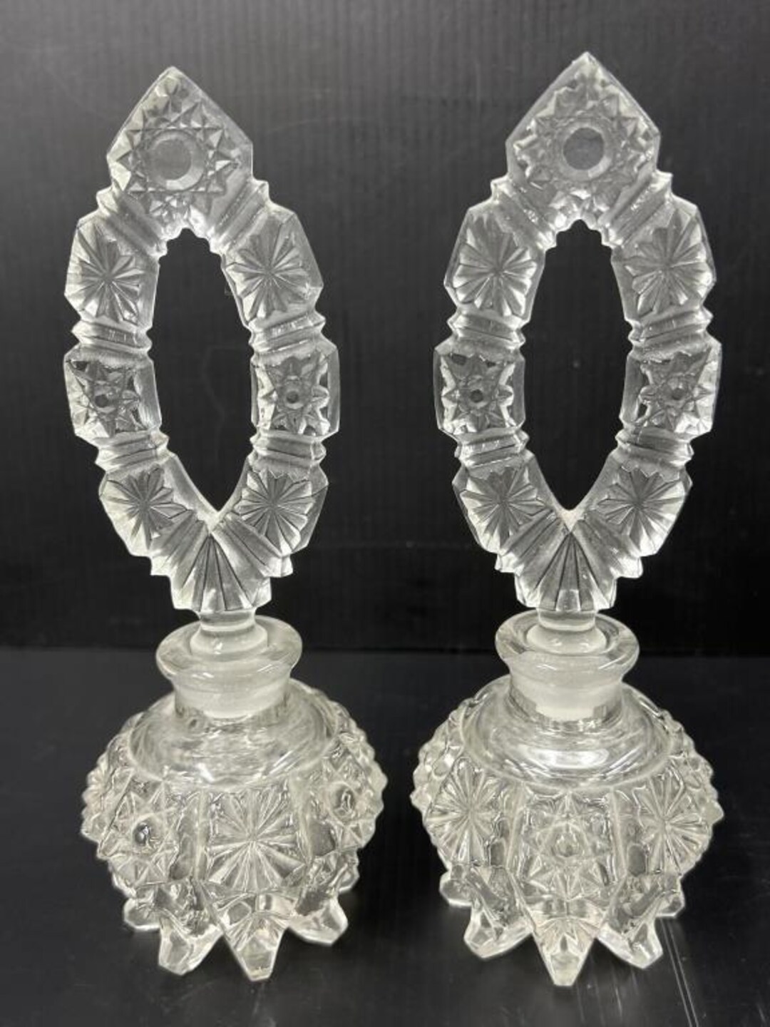 Vintage Matching Pair of Perfume Bottle - Hollywood Regency Perfume ...