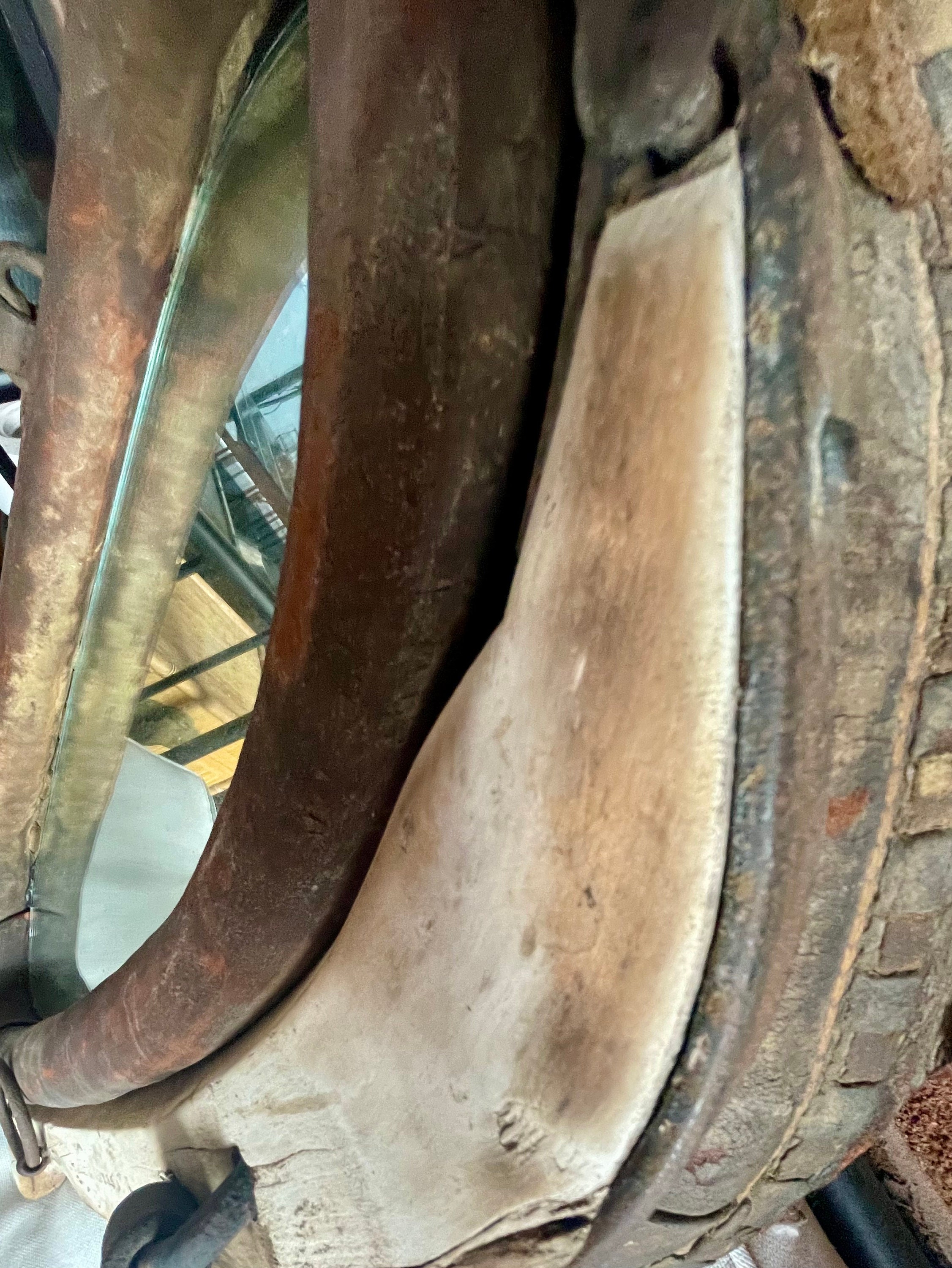 Vintage Rustic Horse Yoke / Harness Mirror - Etsy