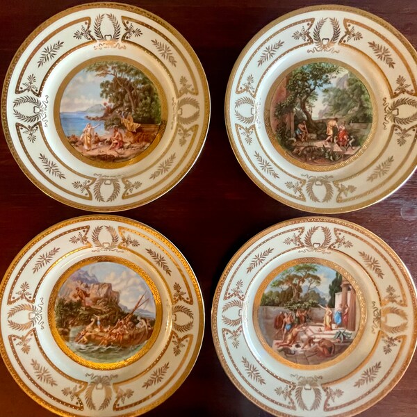 Greek Porcelain Plates - Etsy