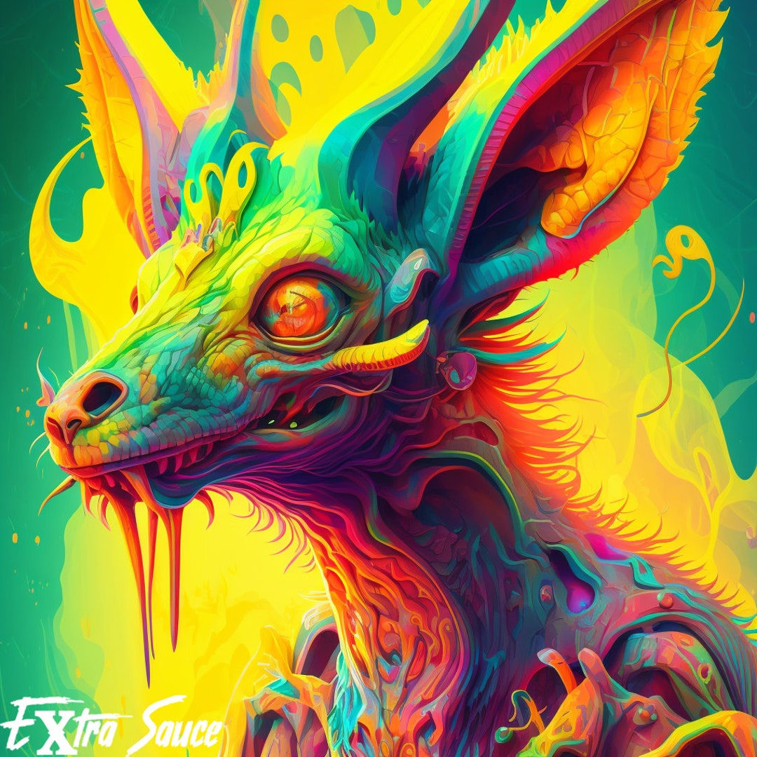 Psychedelic Chupacabra Shirt, Mythological Creature Shirt, Gift for ...