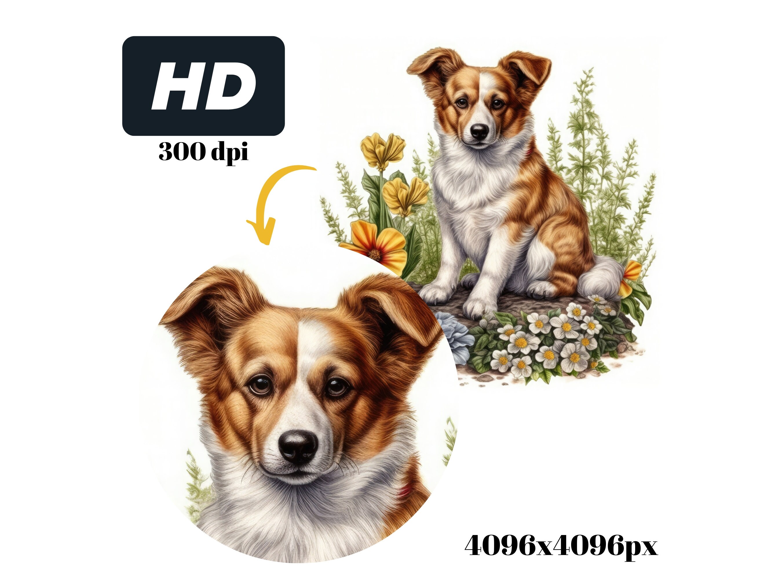 Pembroke Welsh Corgi Puppy Clipart Set 15 JPG Illustrations Adorable ...