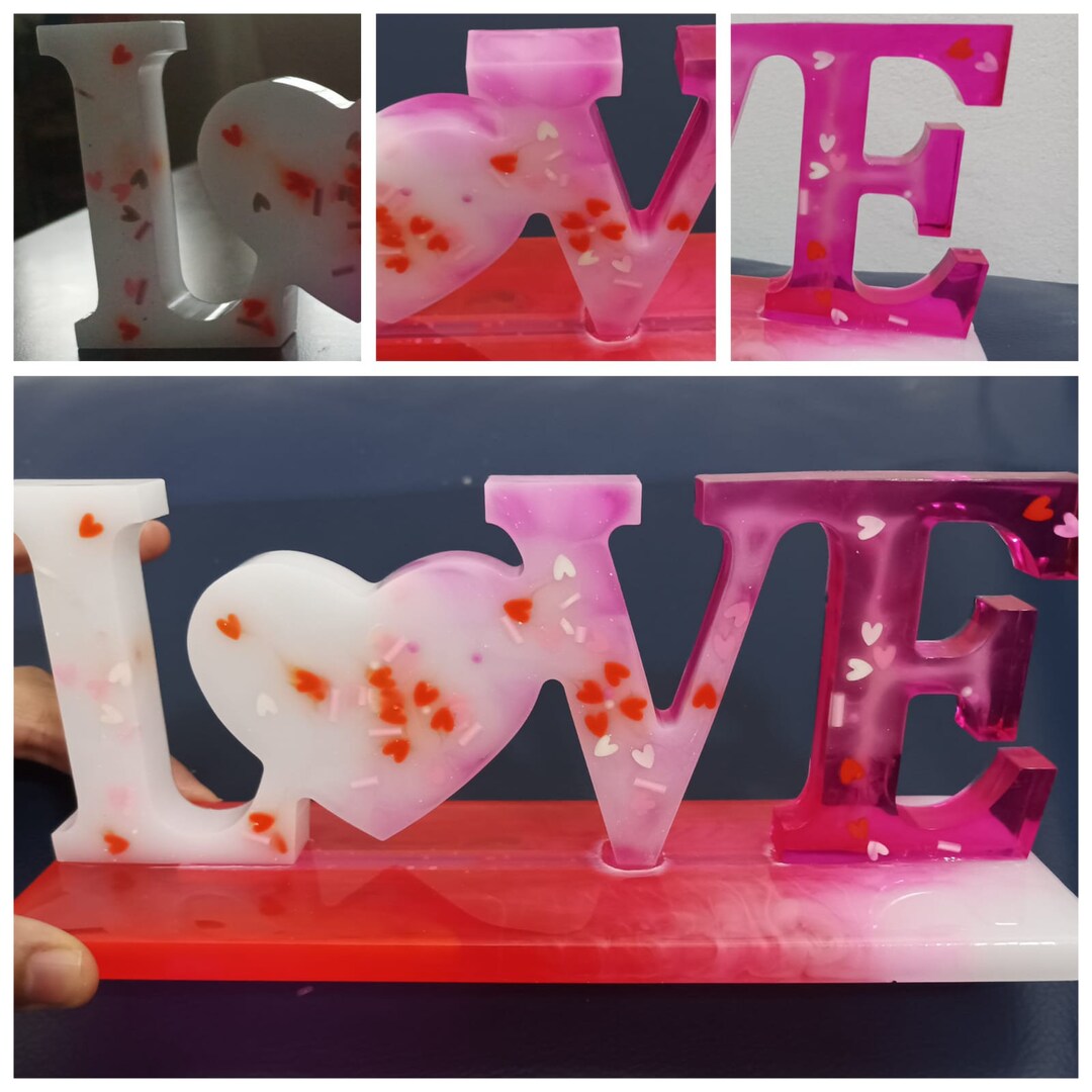 Resin Display Stand LOVE - Etsy