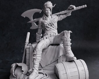 Baldy's Gate III Set Twin Goddess Miniatures Bundle Baldur's Gate BG3 ...