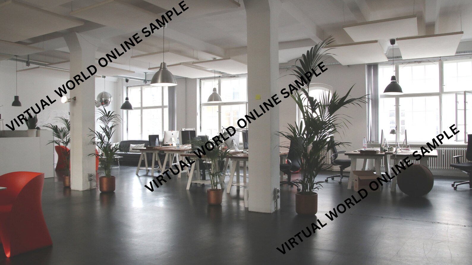 Busy Office Background 1 Zoom Zoom Meeting Webinar - Etsy