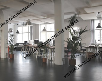 Simple Office Background 1, Zoom, Zoom Meeting, Webinar, Virtual, Art ...