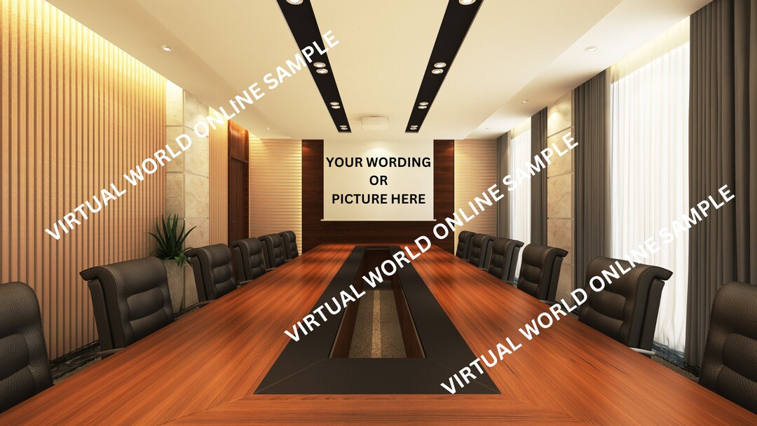 Conference Room Background 1, Zoom, Zoom Meeting, Webinar, Virtual, Art ...