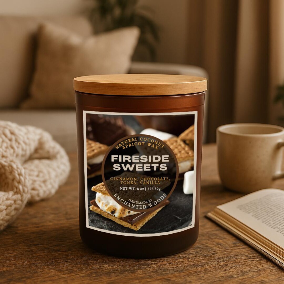 Fireside Sweets | Fall Spice Scented 8-oz Candle, Made With 100% ...
