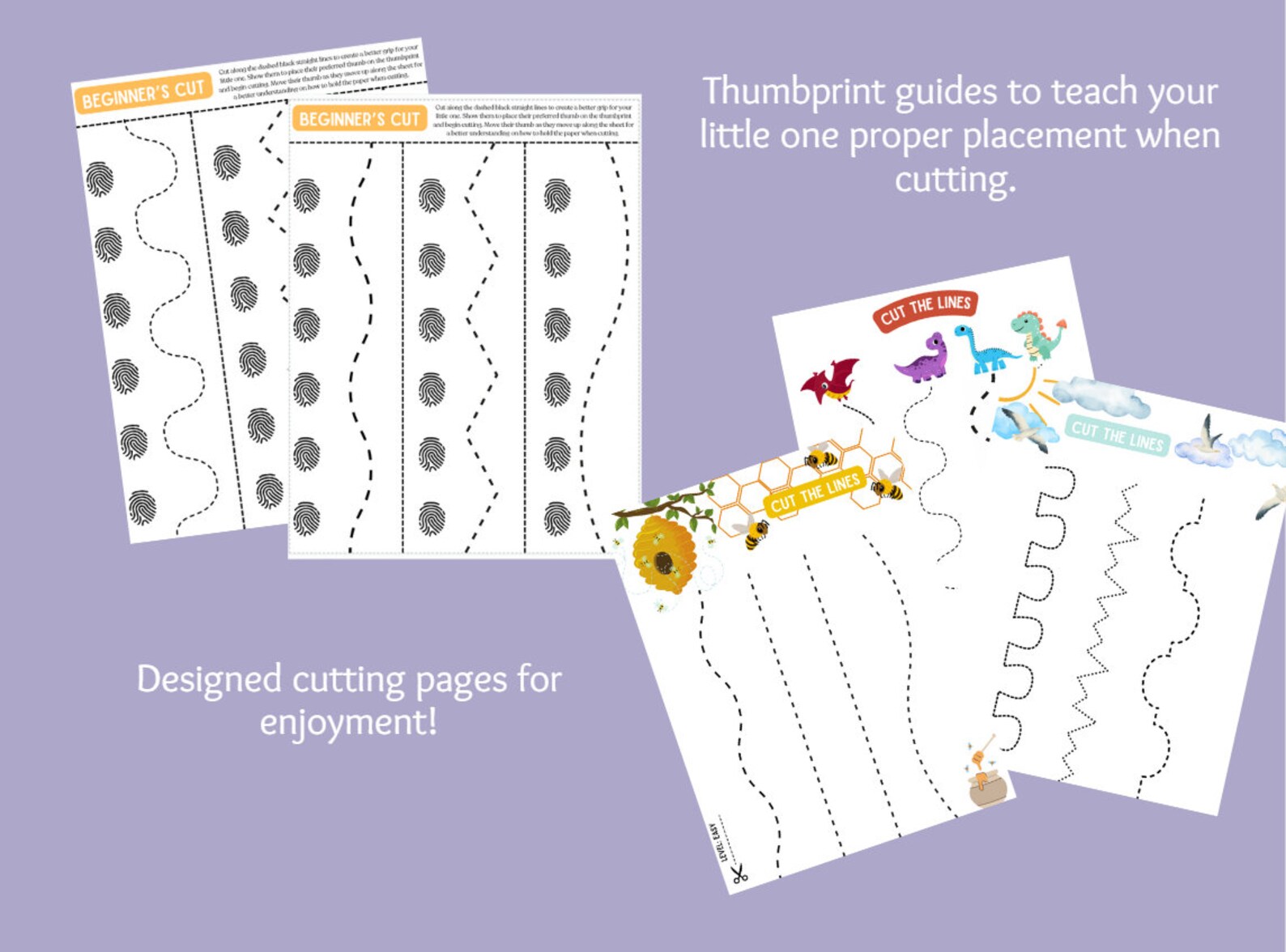 Motor Skills Scissor Cutting Worksheets - Etsy
