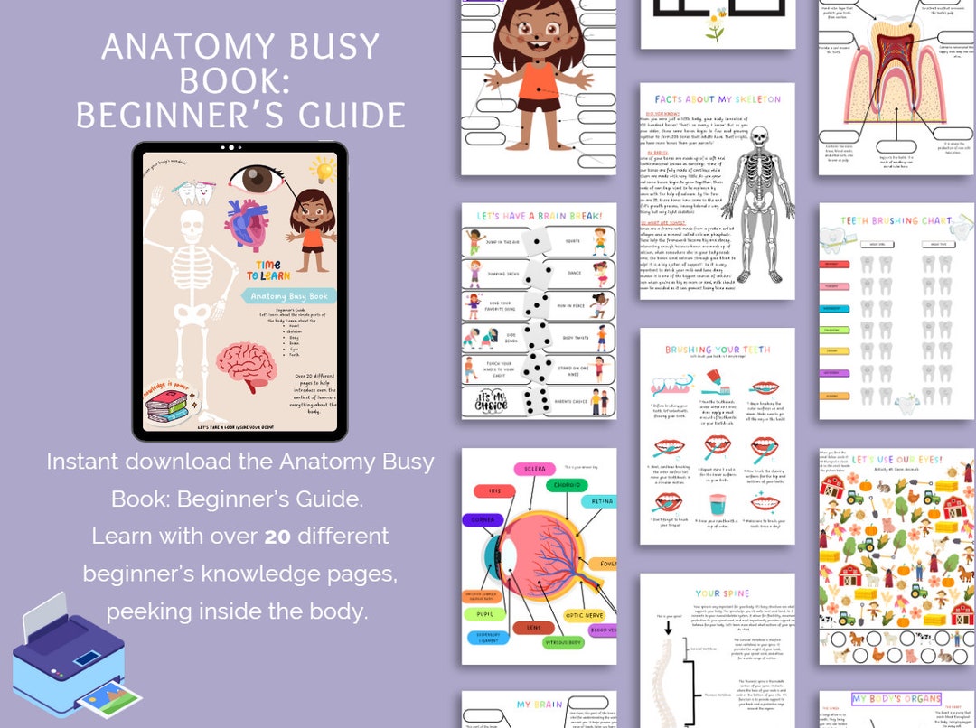 Anatomy Busy Book: Beginner's Guide Great for Homeschooling or ...
