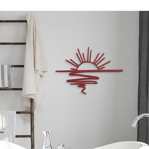 SUN SUNSET Metal Wall Art Home Decor Sunrise Wall Art - Etsy