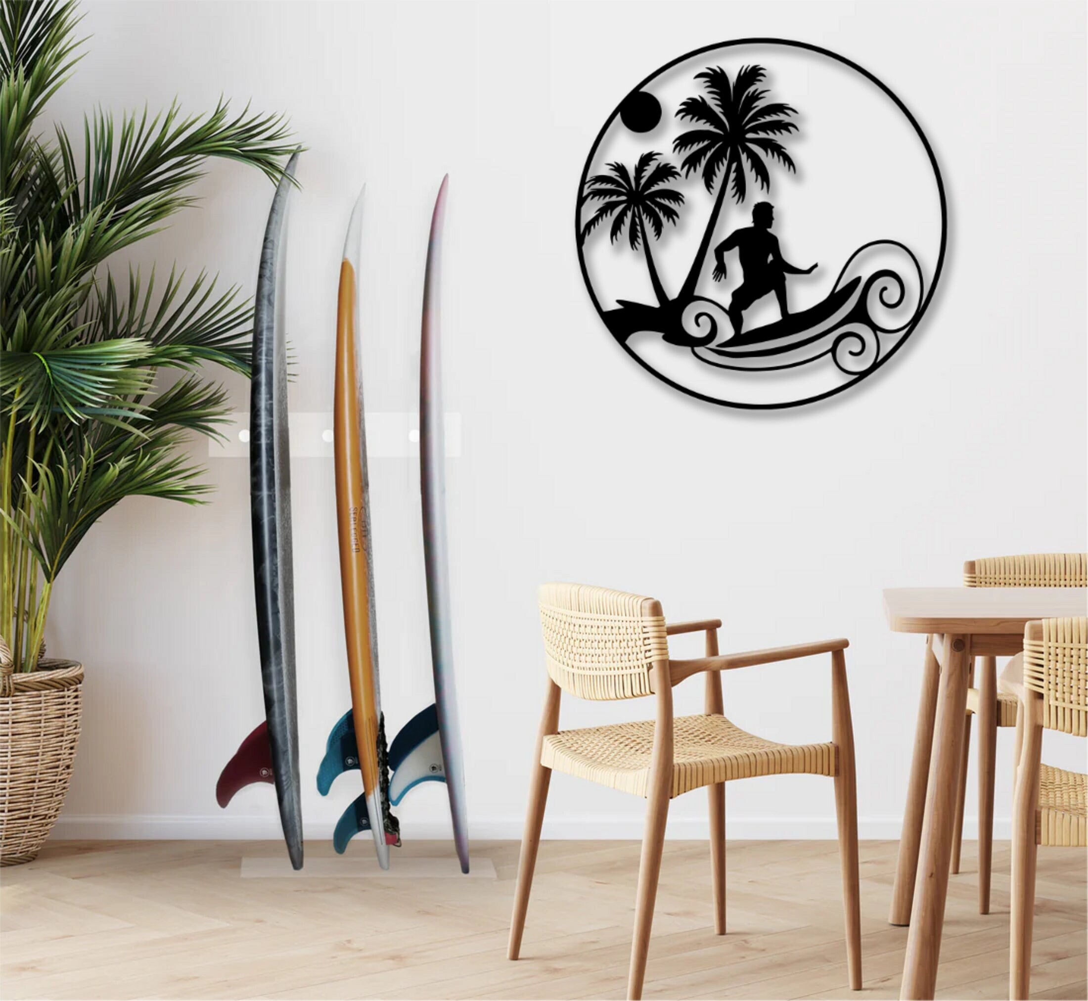 Suref Beach Wall Art Metal Decoration for Room - Etsy