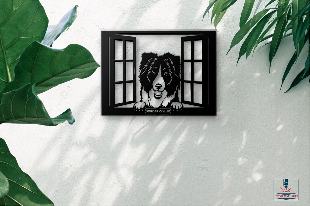 Custom Wall Decor for Dog Lovers Border Collie Gift, Border Collie Sign ...