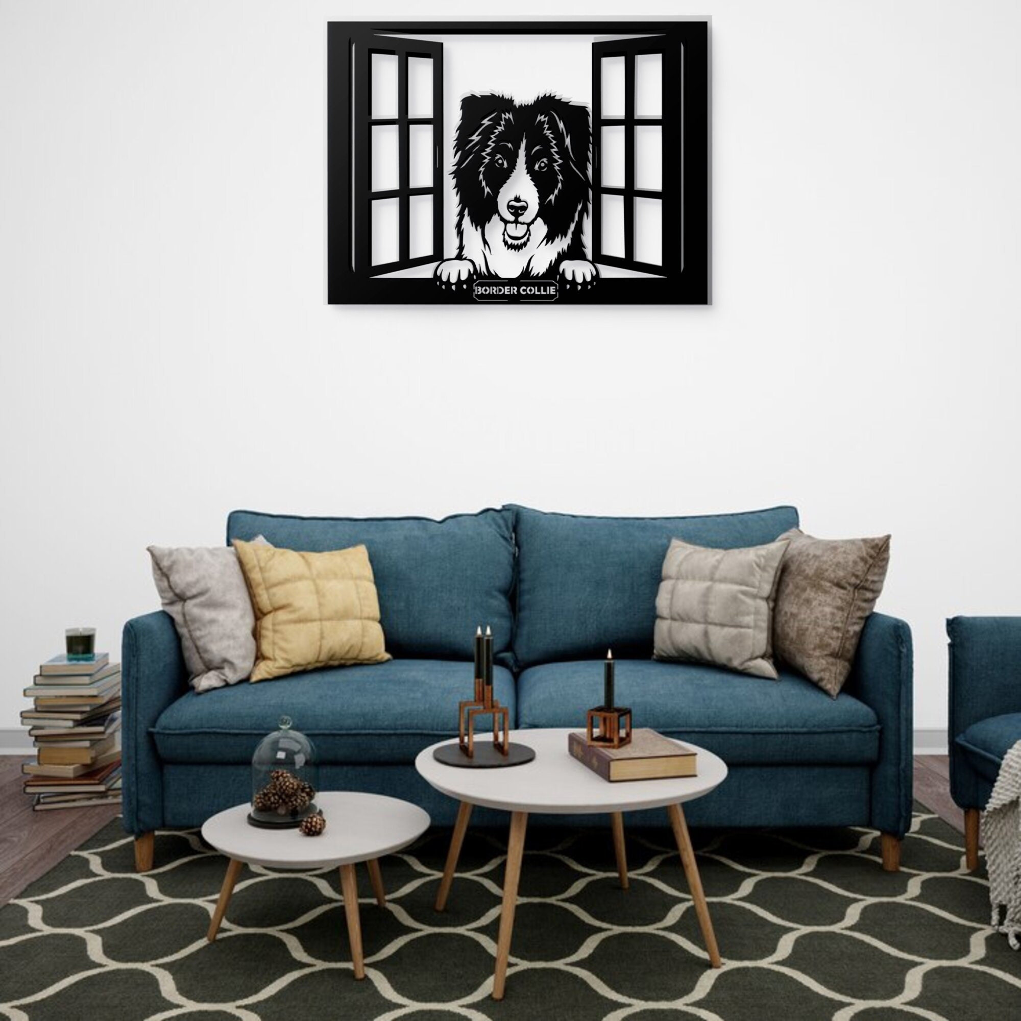 Custom Wall Decor for Dog Lovers Border Collie Gift, Border Collie Sign ...