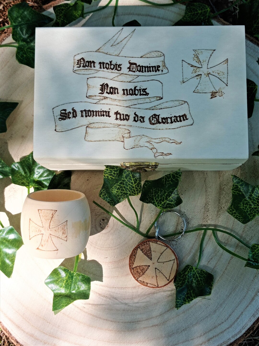 Templar Jewelry Box, Wooden Jewelry Box, Men's Jewelry Box, Medieval ...