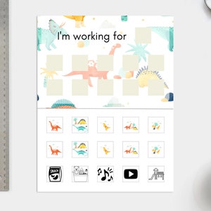 Dinosaurs Token Board/digital Reward Chart/instant Download Token Board ...