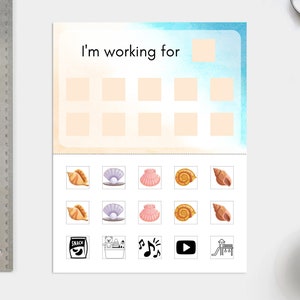 Beachtoken Board/digital Reward Chart/instant Download Token Board ...