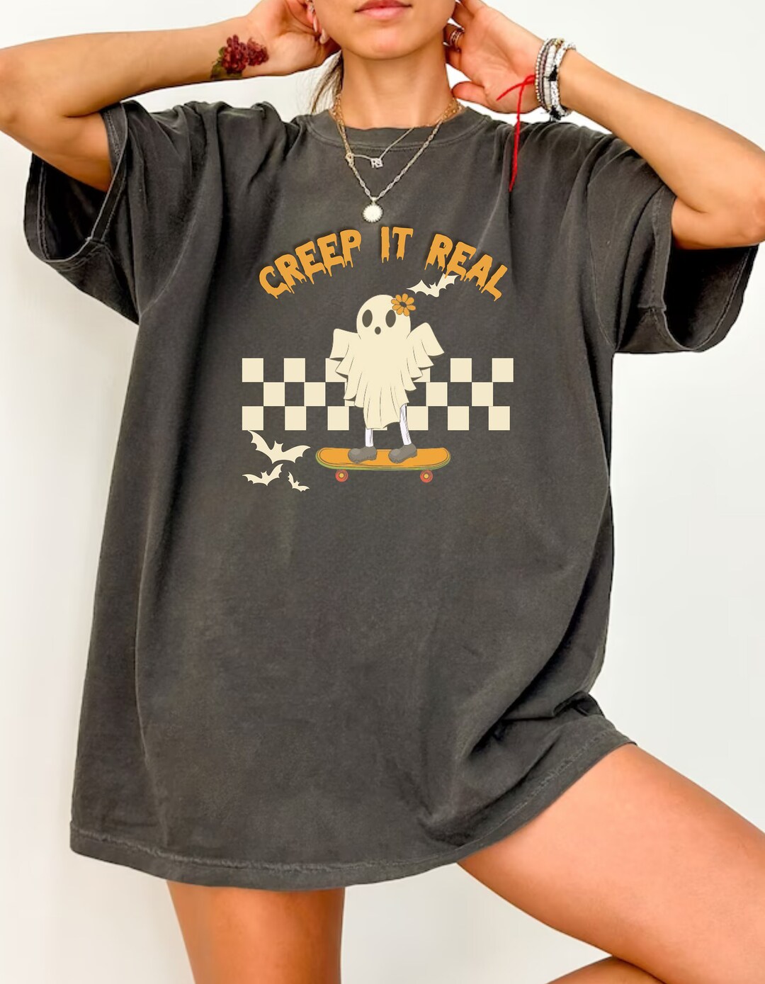 Retro Halloween Png, Creep It Real Png, Vintage Ghost Halloween Shirt ...