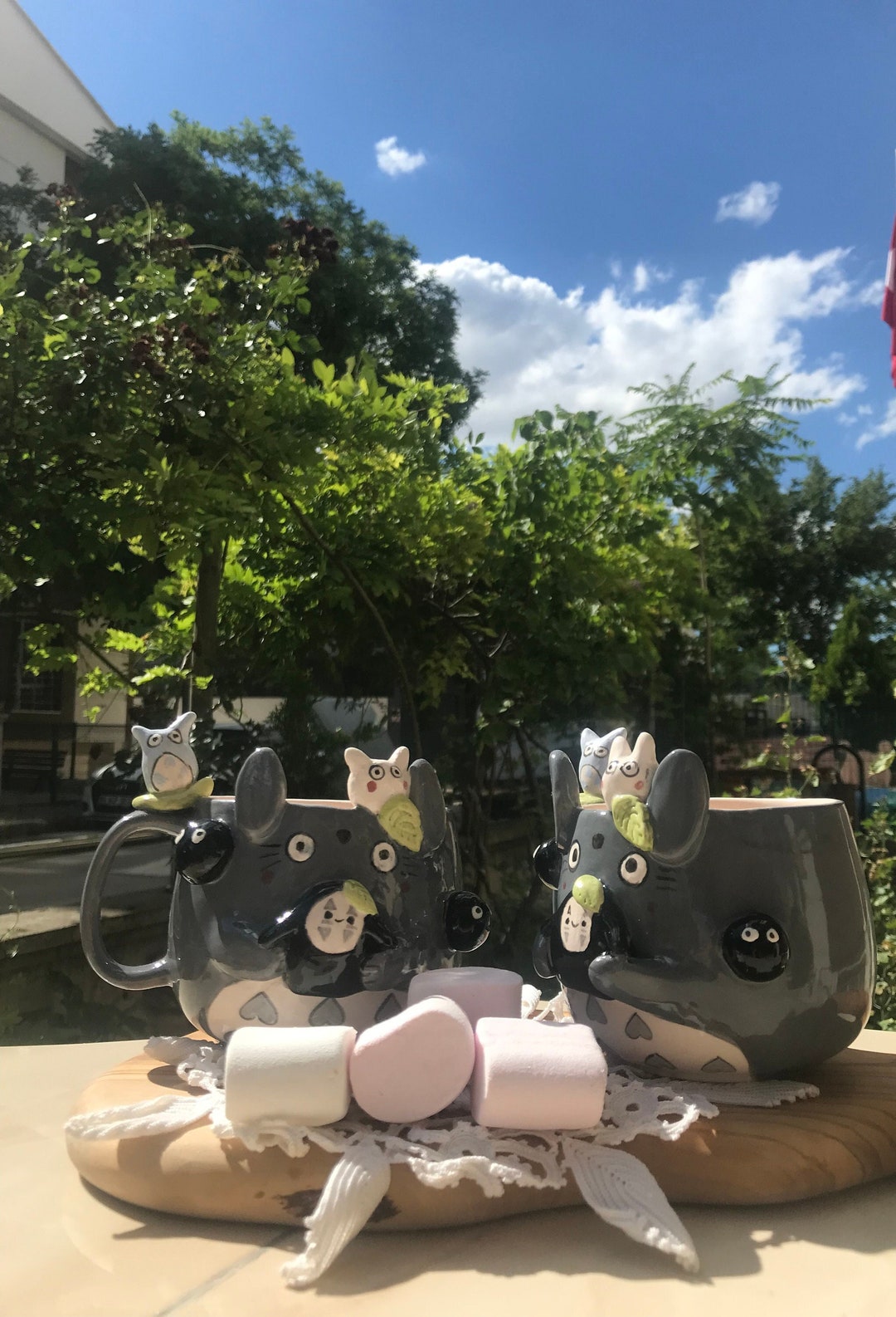 Original Totoro Mug Anime Ceramic Coffee Mug Studio Ghibli Ceramic 3D ...