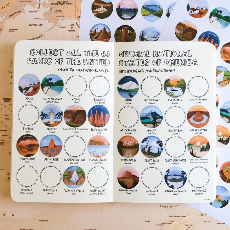 National Park Stationery Printable Travel the Adventure Book Journaling ...