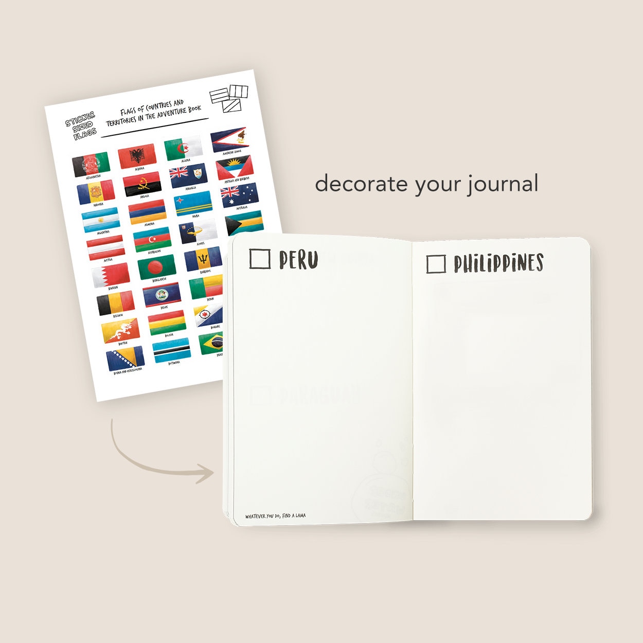 World Countries Flags Set Printable the Adventure Book Stickers ...