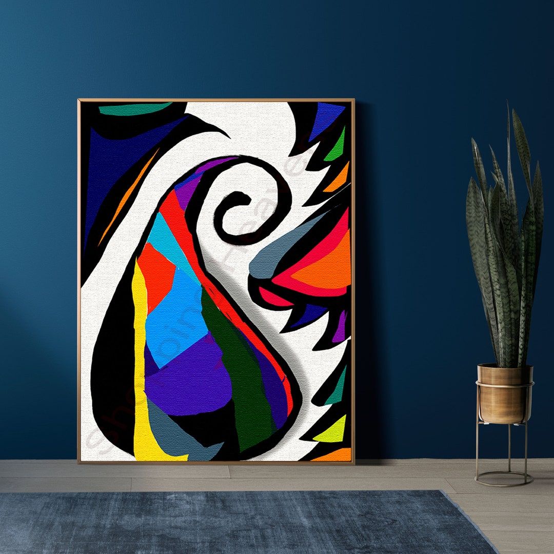 Abstract Art,digital Print,digital Art Print,wall Decor,wall Decor Over ...