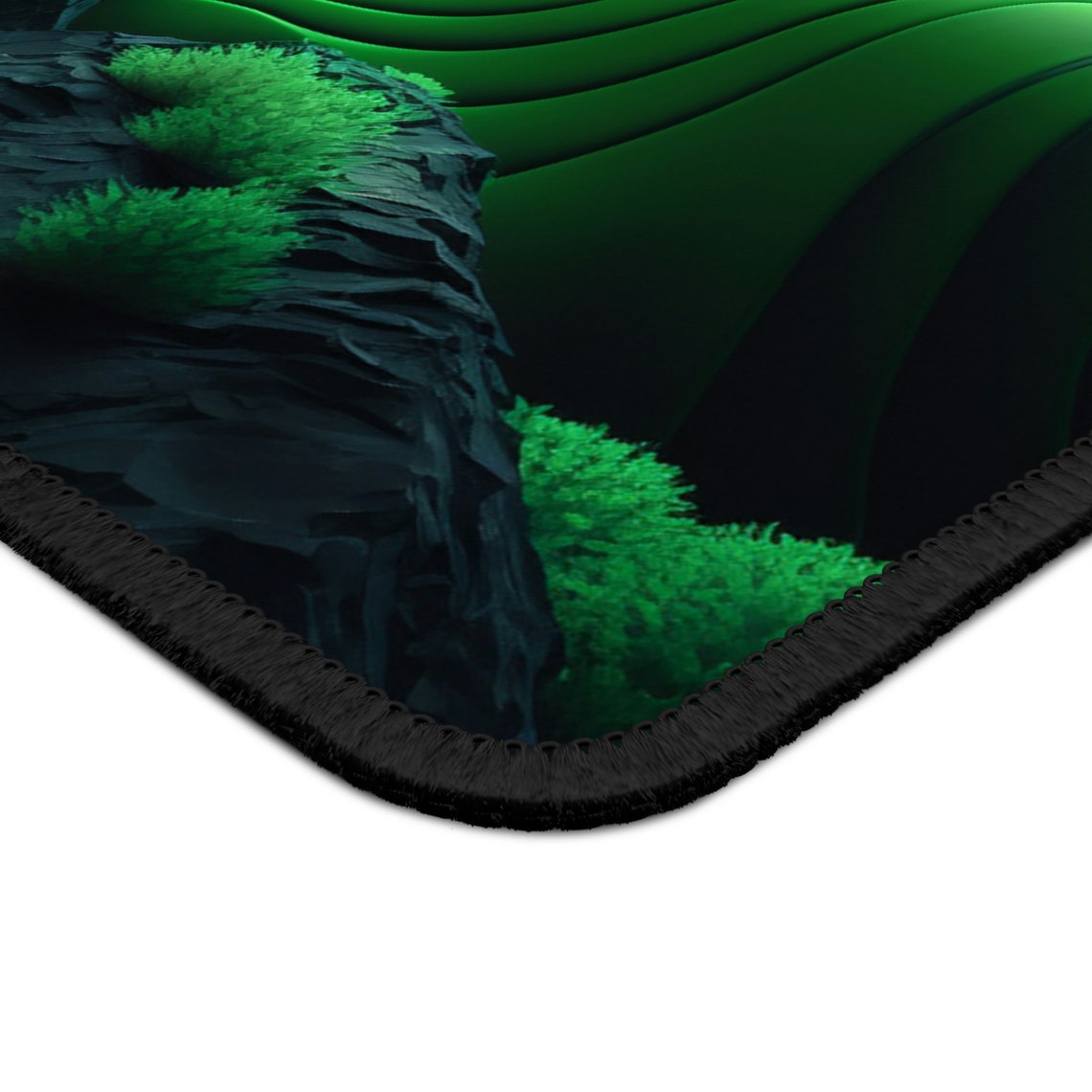 Aesthetic Green Strata ,gaming Mouse Pad, Green Strata Mouse Pad, Green ...