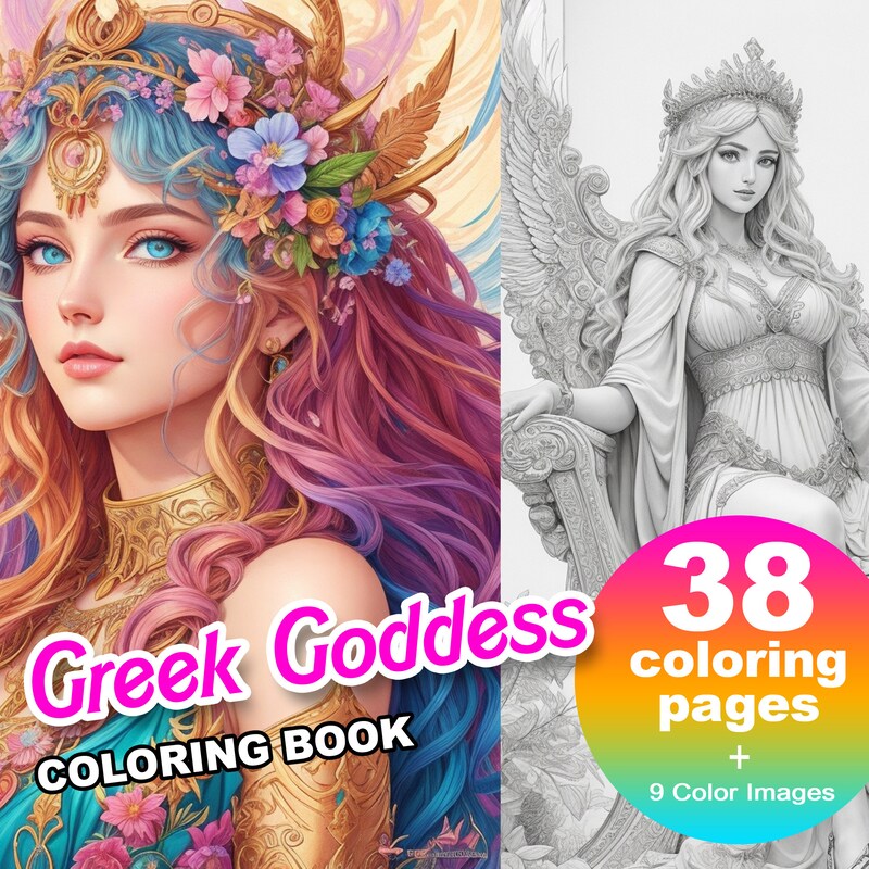 Goddess Coloring - Etsy