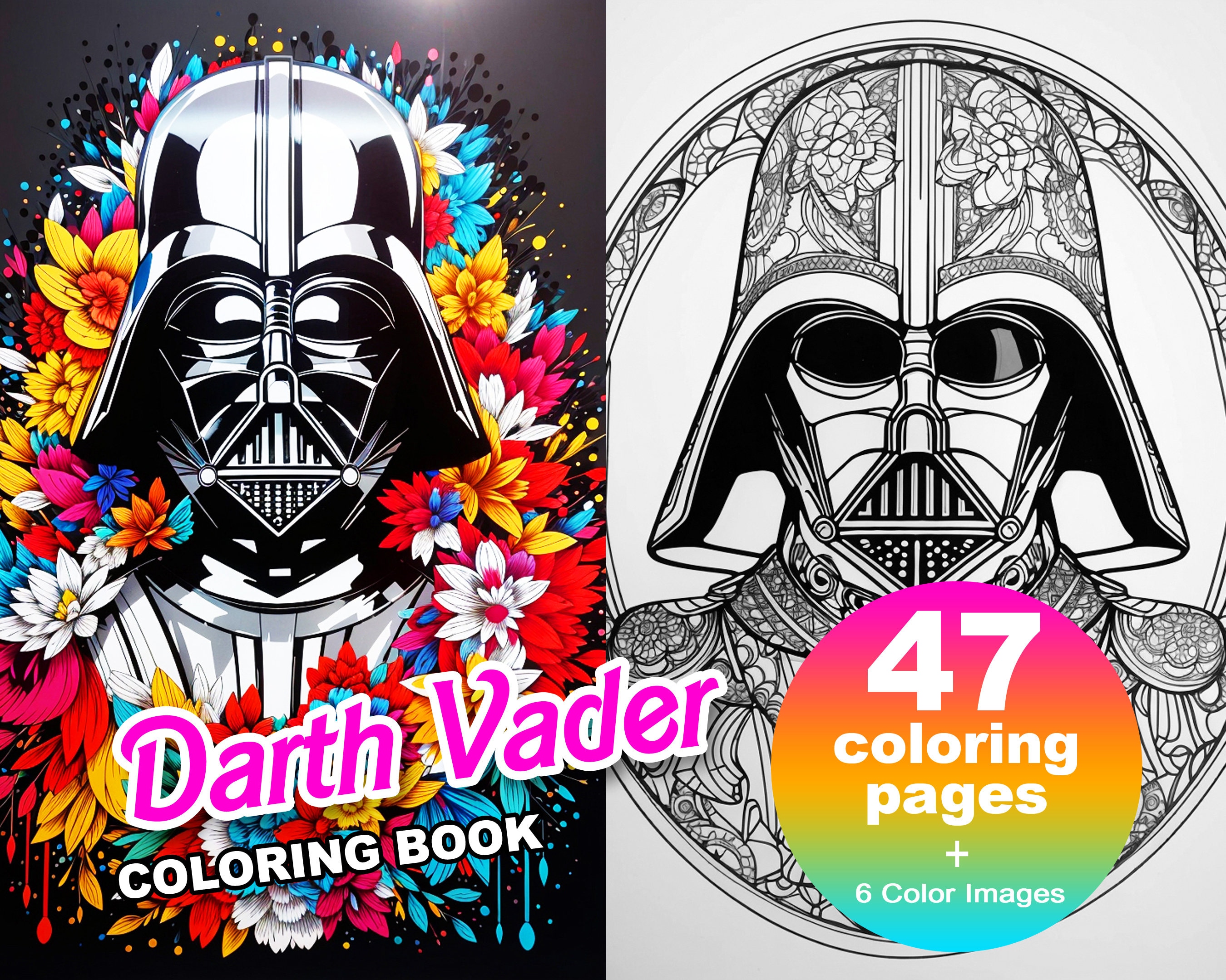 Darth Vader Mask Coloring Pages