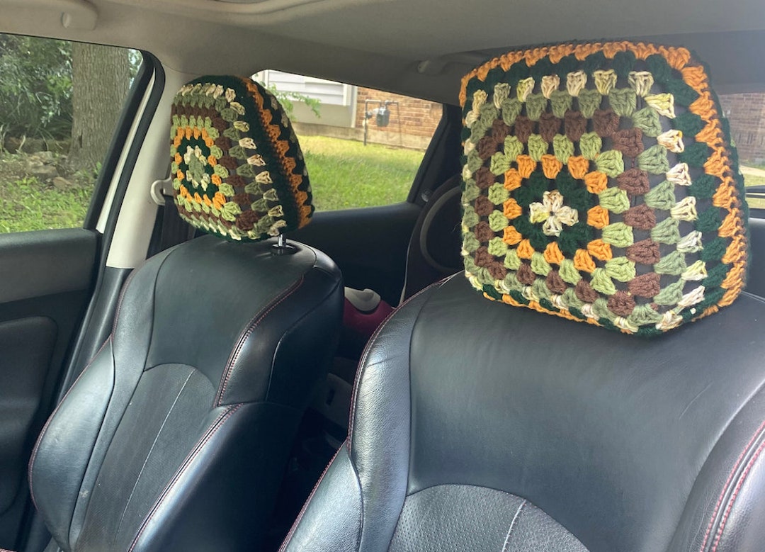 Crochet Car Headrest Covers - Etsy
