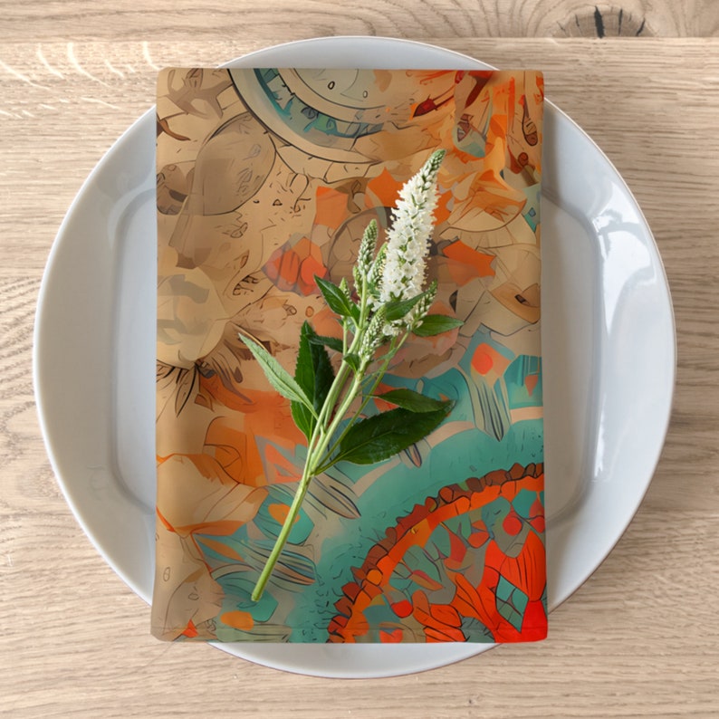 Set of 4, Beautiful Table Napkins, Moroccan Design, Bohemian Theme ...