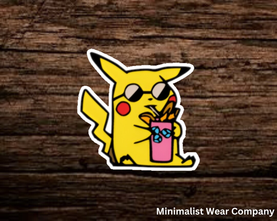 Minimalist Summer Pikachu Kiss-cut Stickers Pokémon Gen 1 Pichu ...