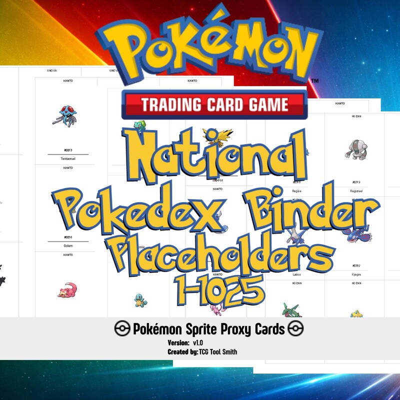 Printable Pokedex - Etsy