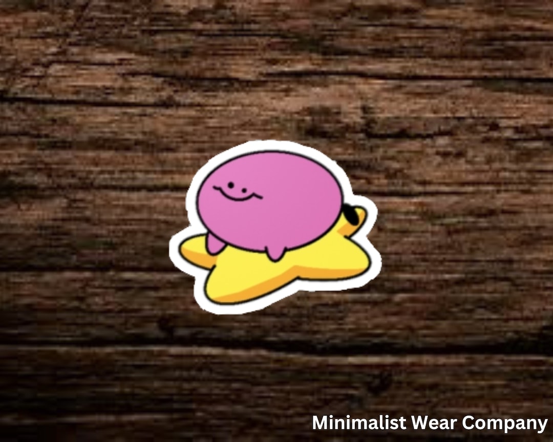 Minimalist Kirby Goofy Kiss-cut Vinyl Decals KIRBY Stickers, Gamer ...