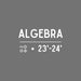 23' 24' Minimalist Algebra Label for PDF, Folders, Binders Simple PNG ...