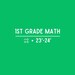 23' 24' Minimalist 1st Grade Math Label for PDF, Folders, Binders ...