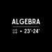 23' 24' Minimalist Algebra Label for PDF, Folders, Binders Simple PNG ...