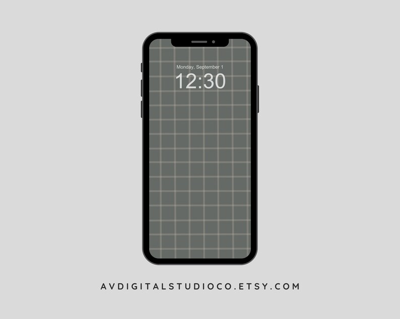 Checkered Phone Wallpaper Home Screen Lock Screen Neutral Minimal ...