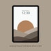 Abstract Sunset Tablet Wallpaper Home Screen Lock Screen Neutral ...