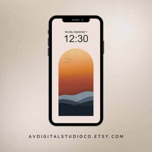 Sunset Wallpaper - Etsy