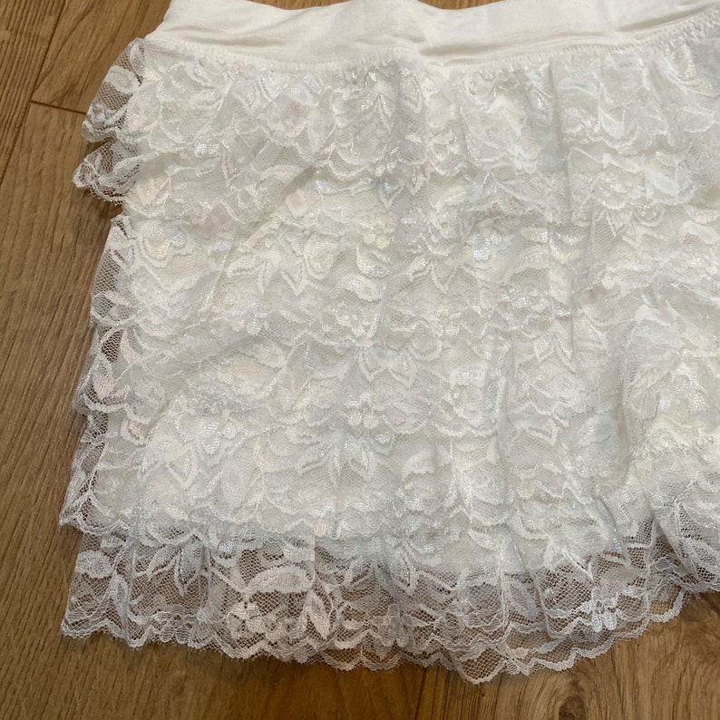 White Japanese Bloomer Lace Ruffle Rara Shorts - Etsy