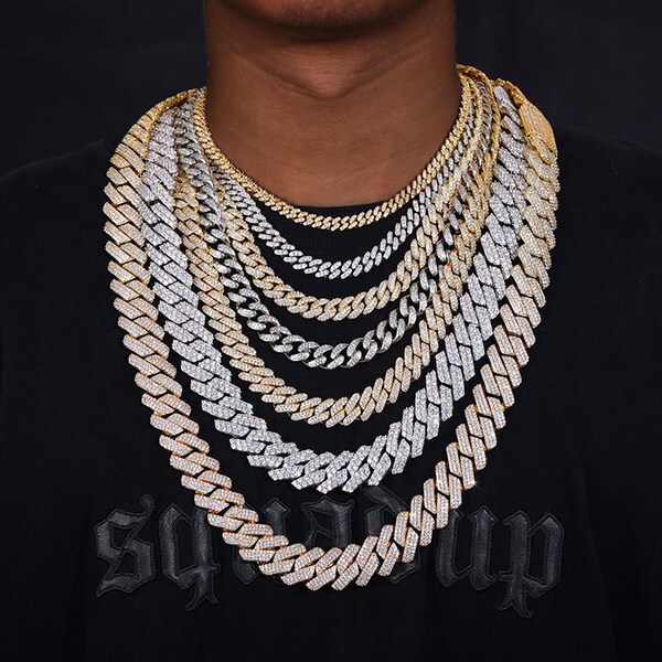 Moissanite Cuban - Etsy